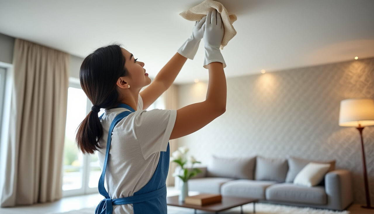 Nettoyer un plafond tendu sans risque : astuces et conseils pratiques