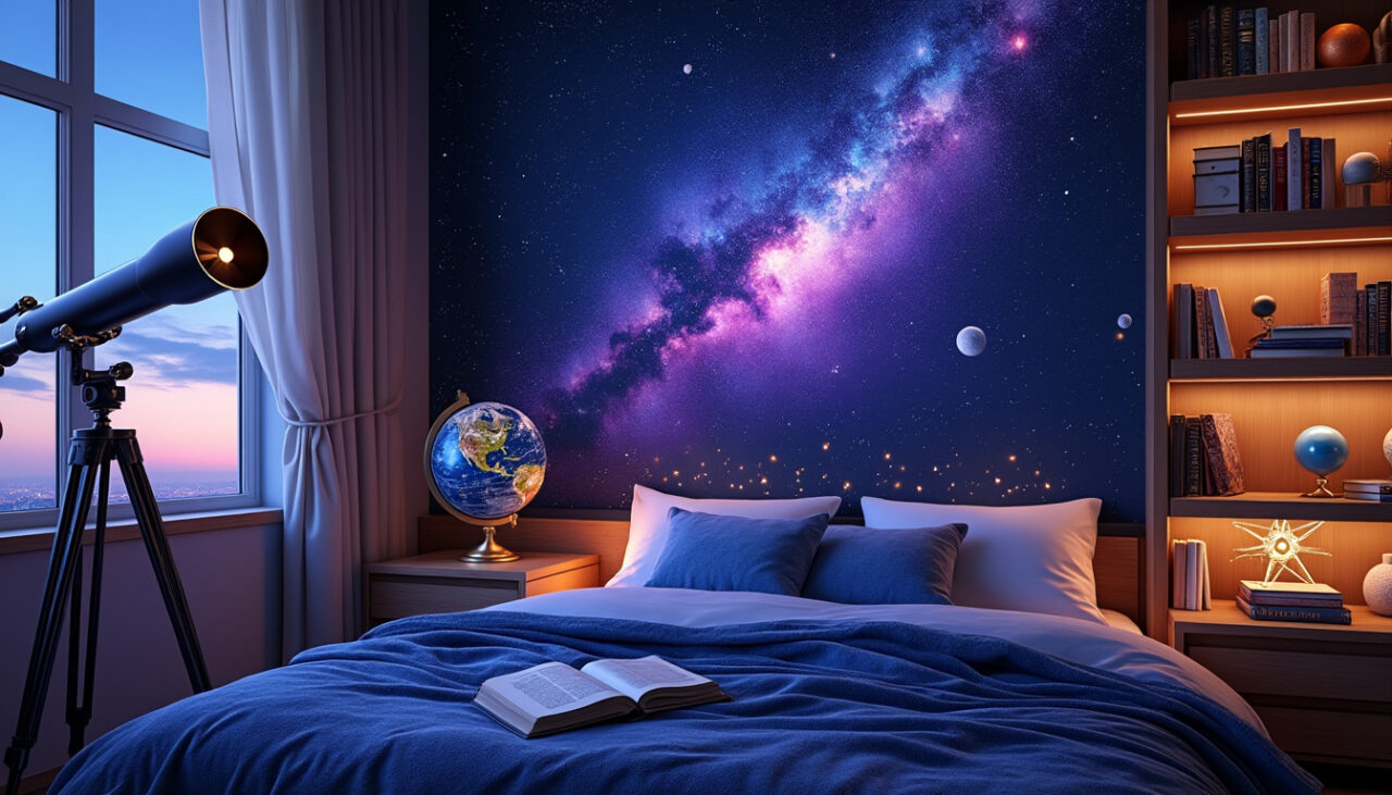 Transformez votre chambre en galaxie : idées déco astrales