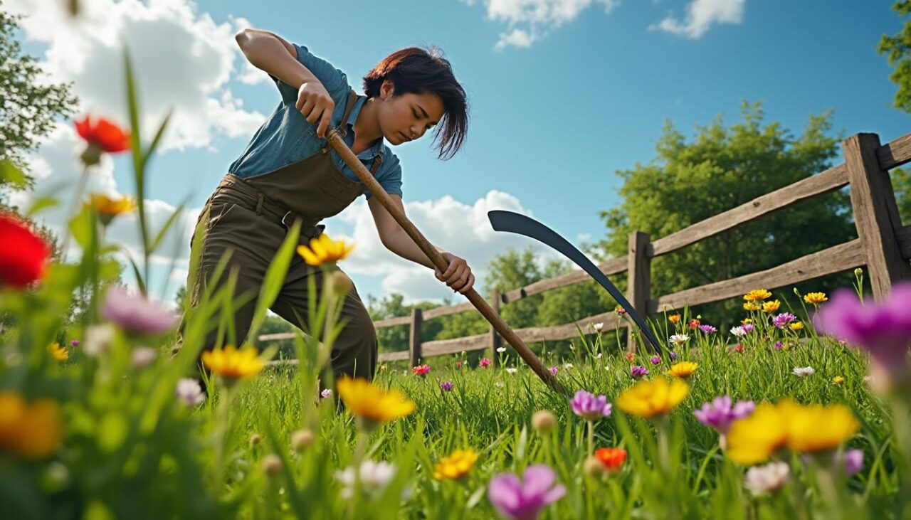 Couper l'herbe haute : 5 astuces sans tondeuse