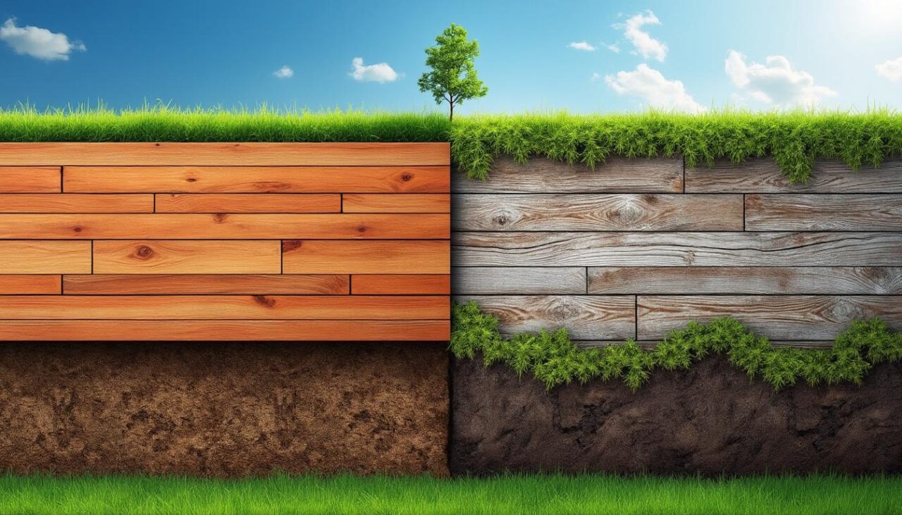 Durée de vie d'un mur de soutènement en bois : les clés à connaître